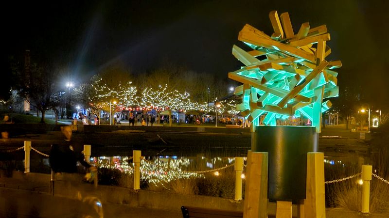 PHOTOS: Luminous Paths lights up Nanaimo’s Maffeo Sutton Park | 88.5 The Beach