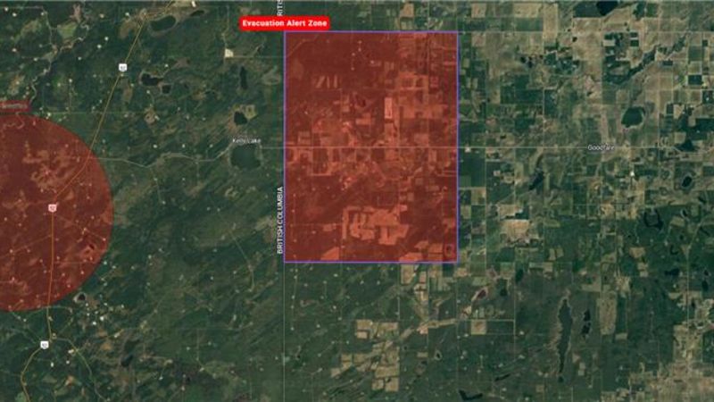 Kelly Lake Wildfire leads to evacuation alert for part of the County of ...