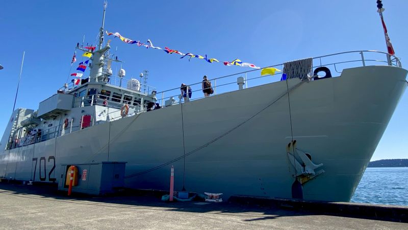 HMCS Nanaimo makes final Harbour City stop before minesweeping mission ...