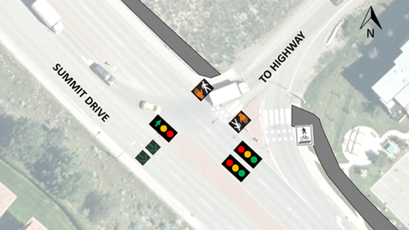 New Summit Drive traffic signal to be activated soon: City of Kamloops ...