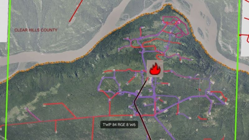 Evacuation ordered for the area between Township Road 840 and the Peace ...