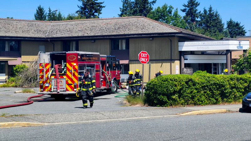 Nanaimo crews quickly handle fire at former Travellers Lodge property | NanaimoNewsNOW | Nanaimo ...