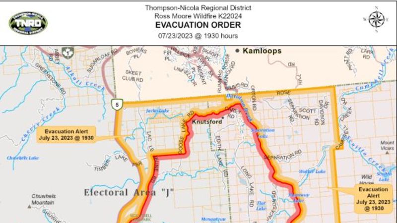 More than 300 properties ordered to evacuate under threat from the Ross ...