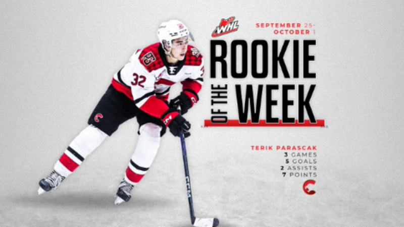Cougar named WHL Rookie of the Week | CKPG Today